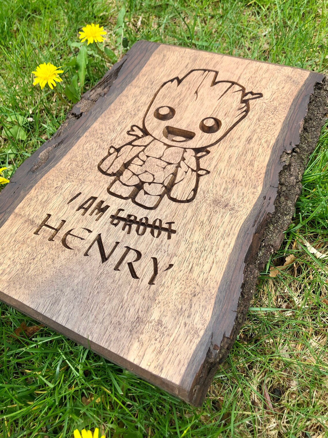 Baby Groot Custom Name Sign - Etsy India
