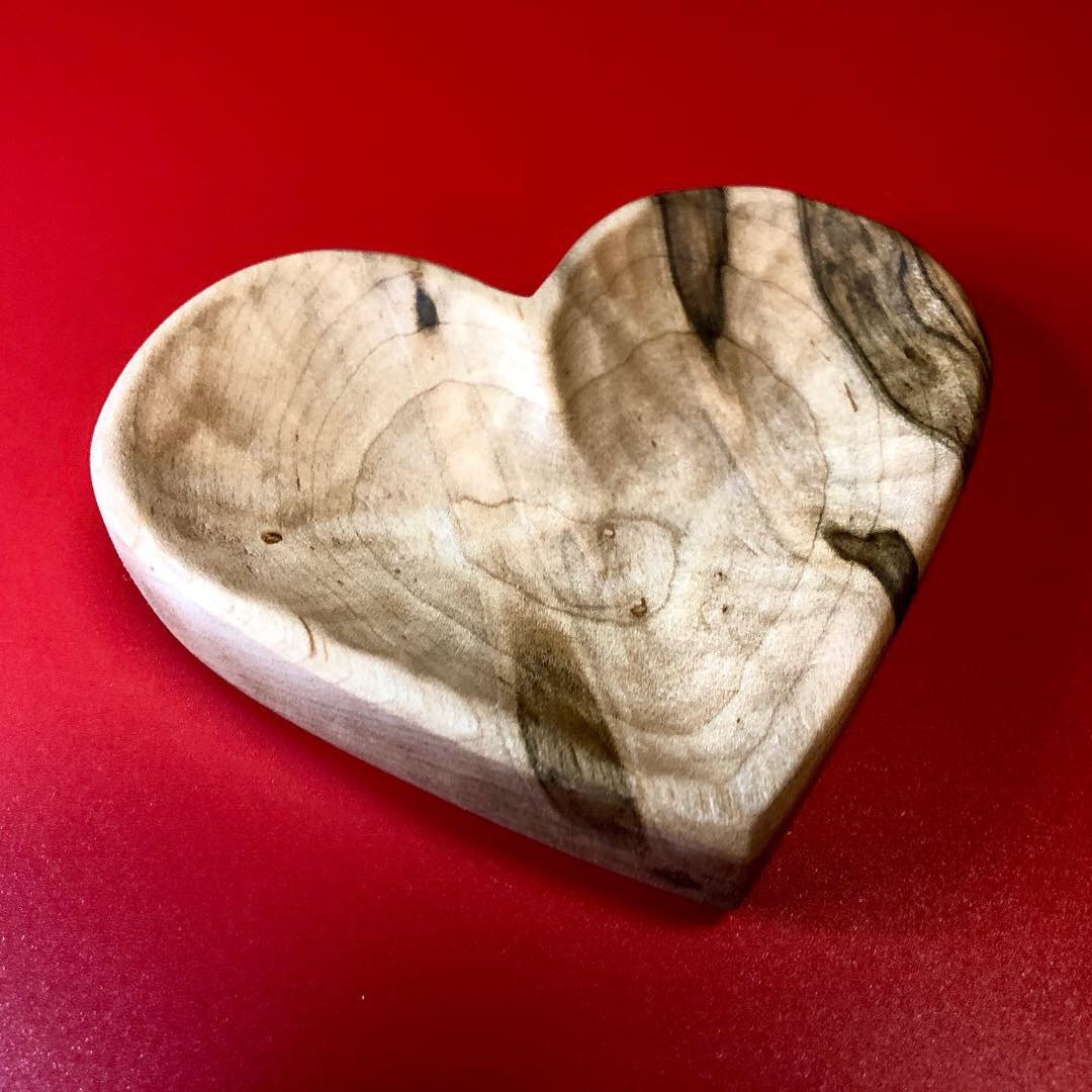 Heart Candy Dish, Ambrosia Maple - Etsy