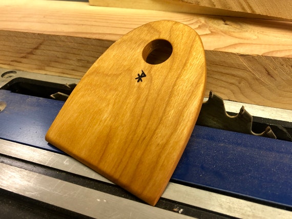 Cherry Wood Pot Scraper | Etsy
