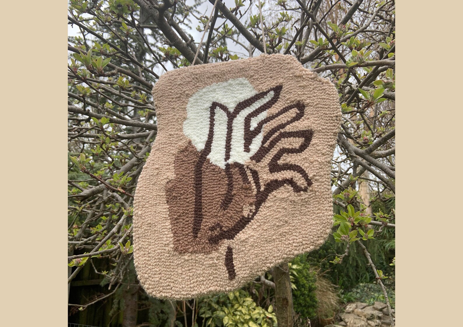 Tufted Hand Art Wall Hanging - Etsy
