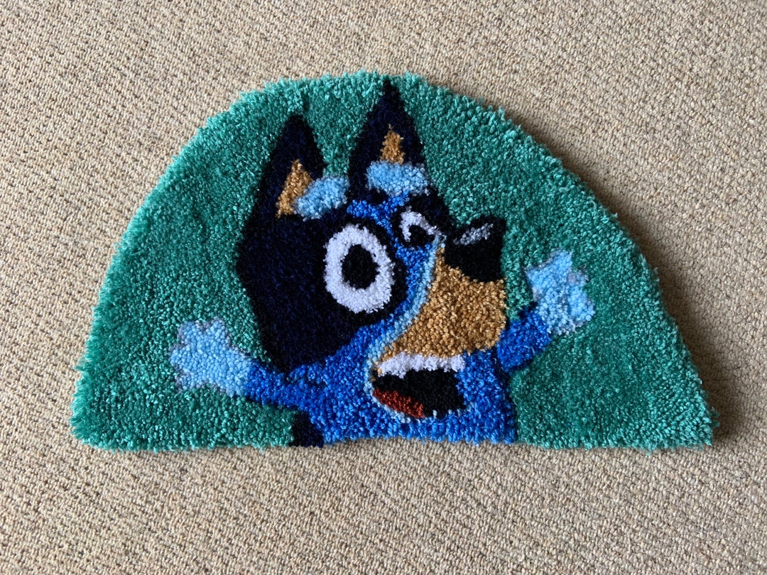 Bluey Tufted Rug Kids Fun Room Decor - Etsy UK