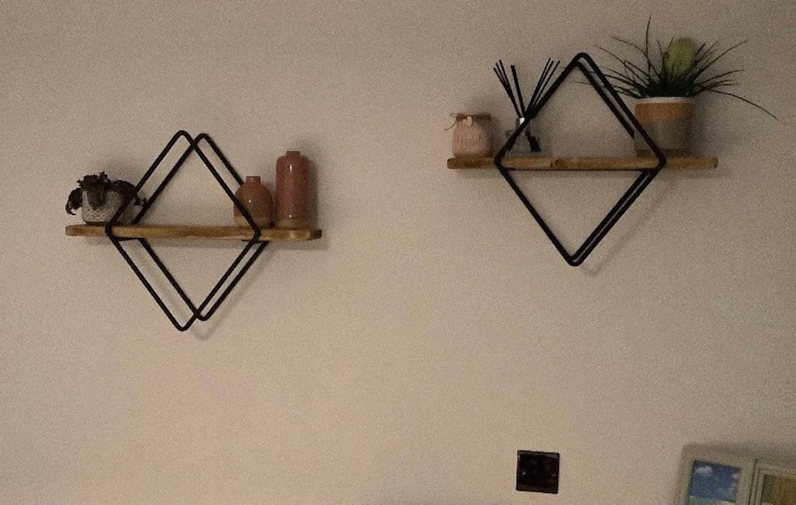 Custom Mini Diamond Shelf SINGLE Diamond Shelf Geometric | Etsy UK