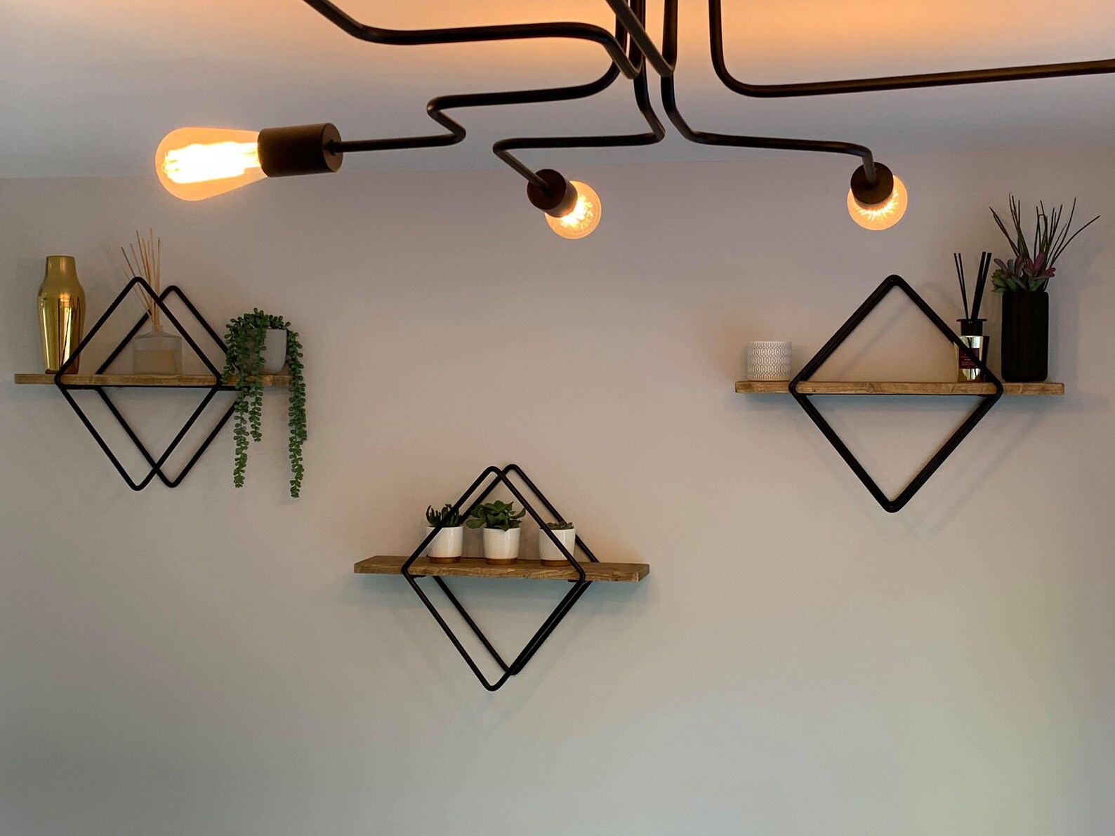 Custom Mini Diamond Shelf SINGLE Diamond Shelf Geometric - Etsy UK