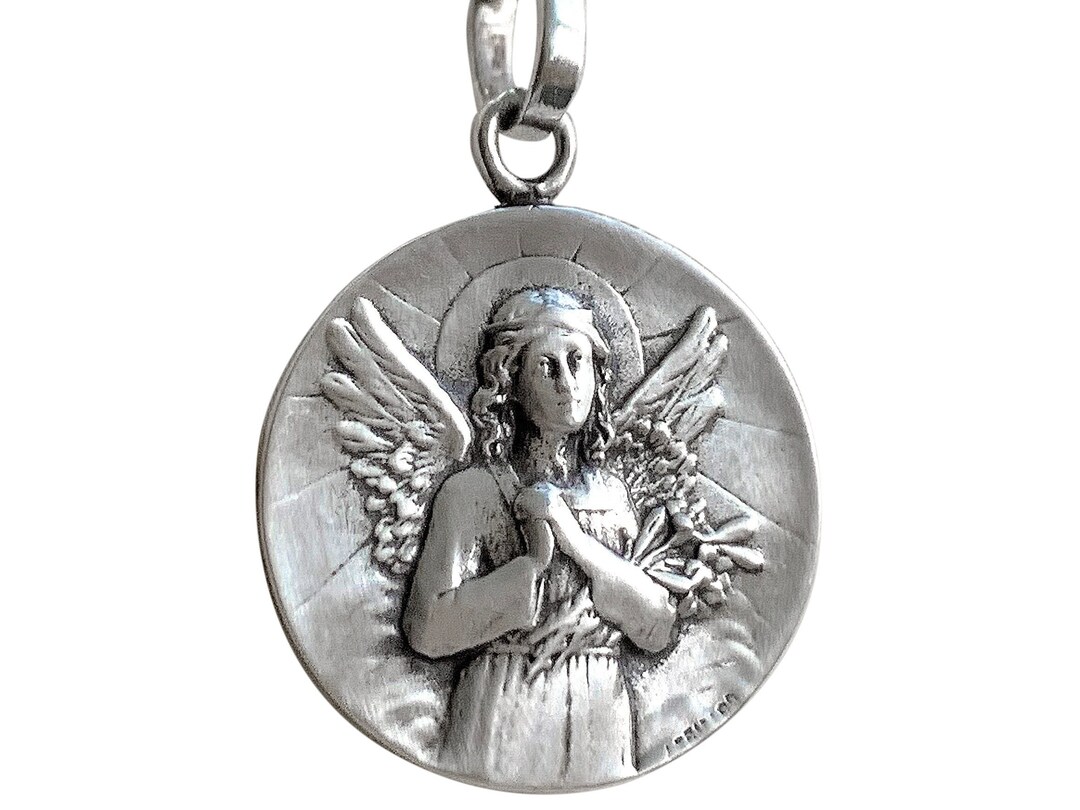 Angel Medal Little Guardian Pray Protect Me Charm New - Etsy