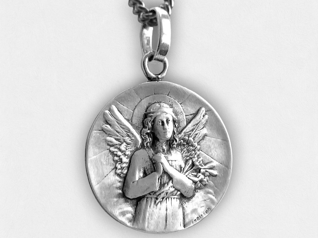 Angel Medal Little , Guardian Pray Protect Me, Charm, New Product, 925 ...