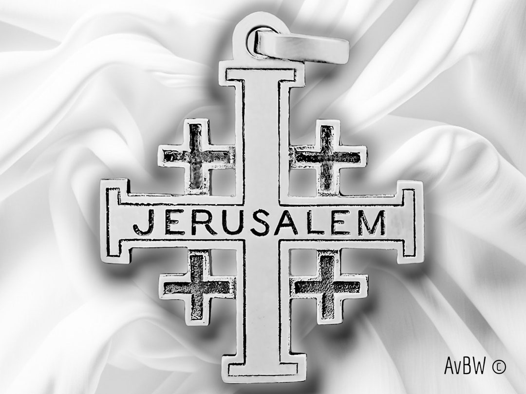 Sterling Silver Eastern Christian Jerusalem Cross - Sacred Treasure ...