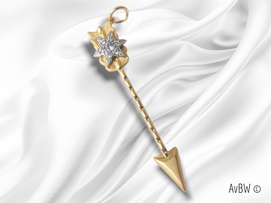 Christian Arrow Pendant - Star of Bethlehem, Spiritual Jewel in ...