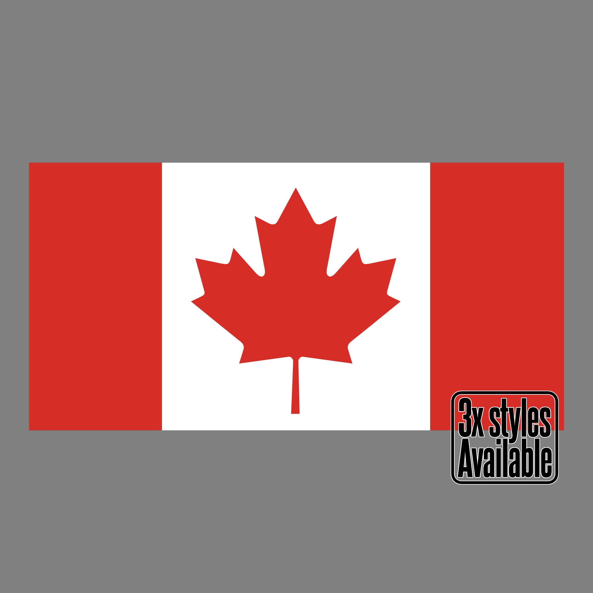 Canadian Flag 1x Sticker - Etsy