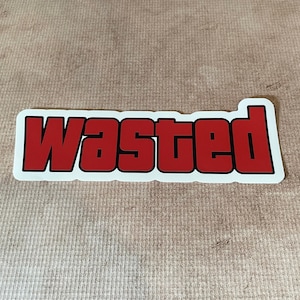 Wasted Sticker - Etsy