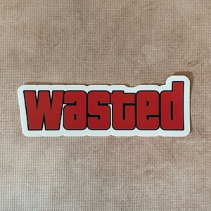 Wasted Sticker - Etsy