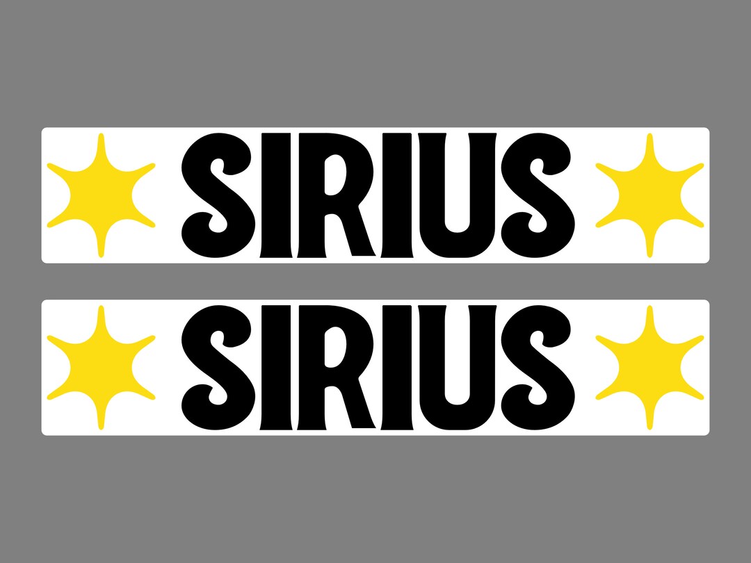 SIRIUS 2x Sticker Set bonus Flag - Etsy