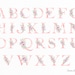 Watercolor Pink Alphabet Clipart Flowers Lettter Boho Letters Spring ...