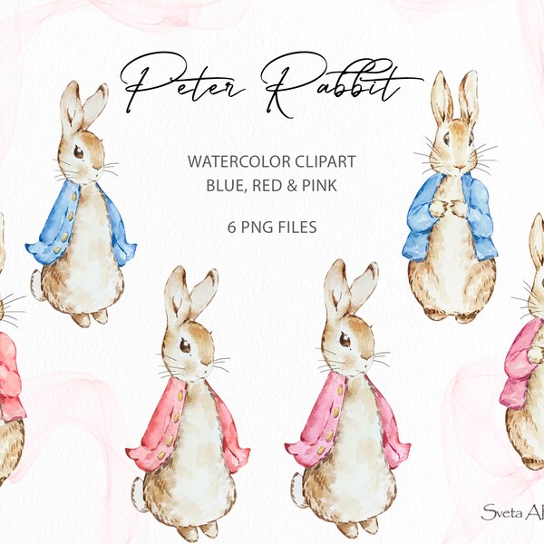 Peter Rabbit Clipart - Etsy