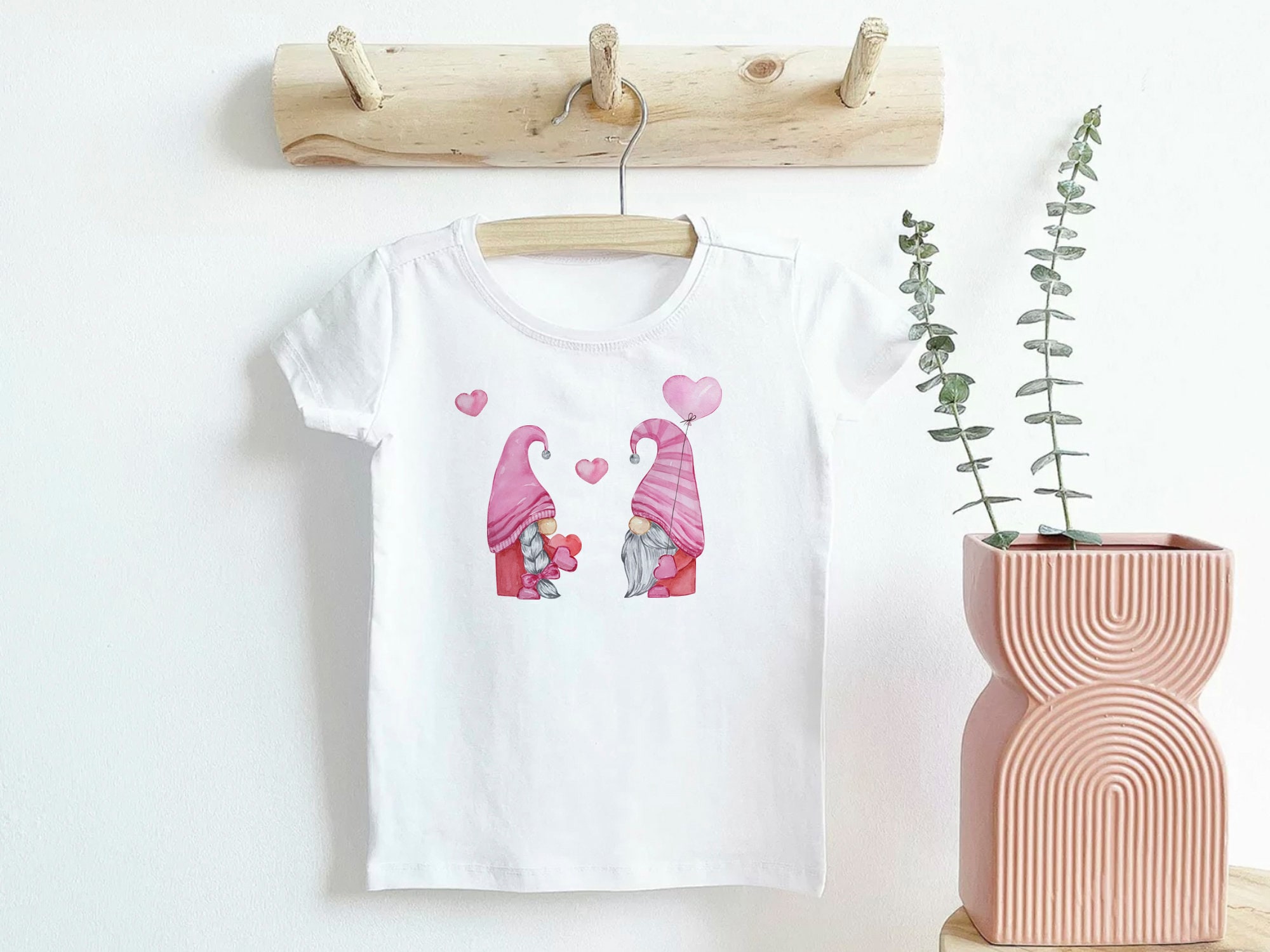 Valentine Gnomes PNG Clipart Watercolor Valentine's Day - Etsy