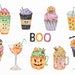 Watercolor Halloween Candy Clipart | Halloween Party Clip Art | Sweets ...