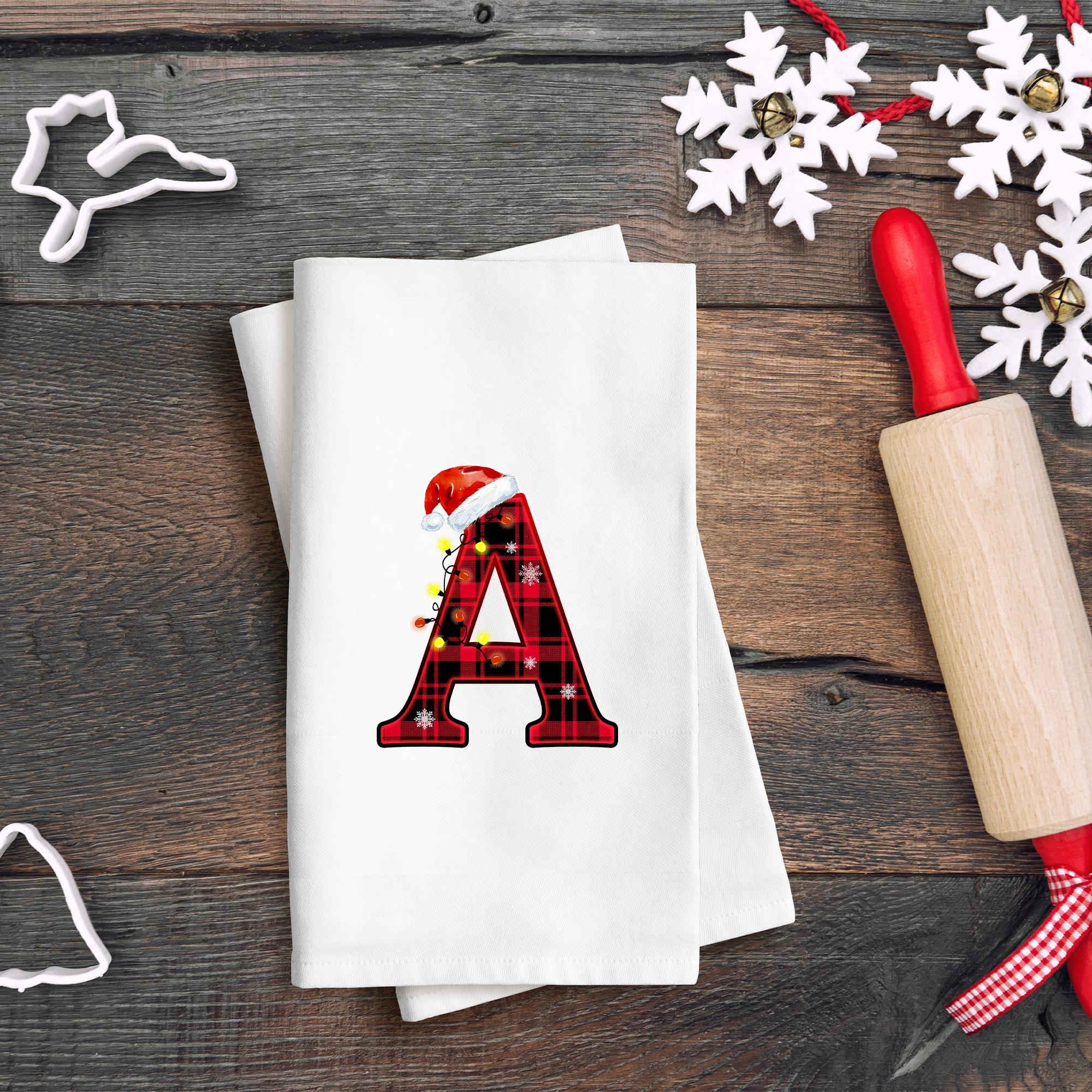 Christmas Plaid Alphabet Clipart | Red Plaid Letters | Christmas Plaid ...