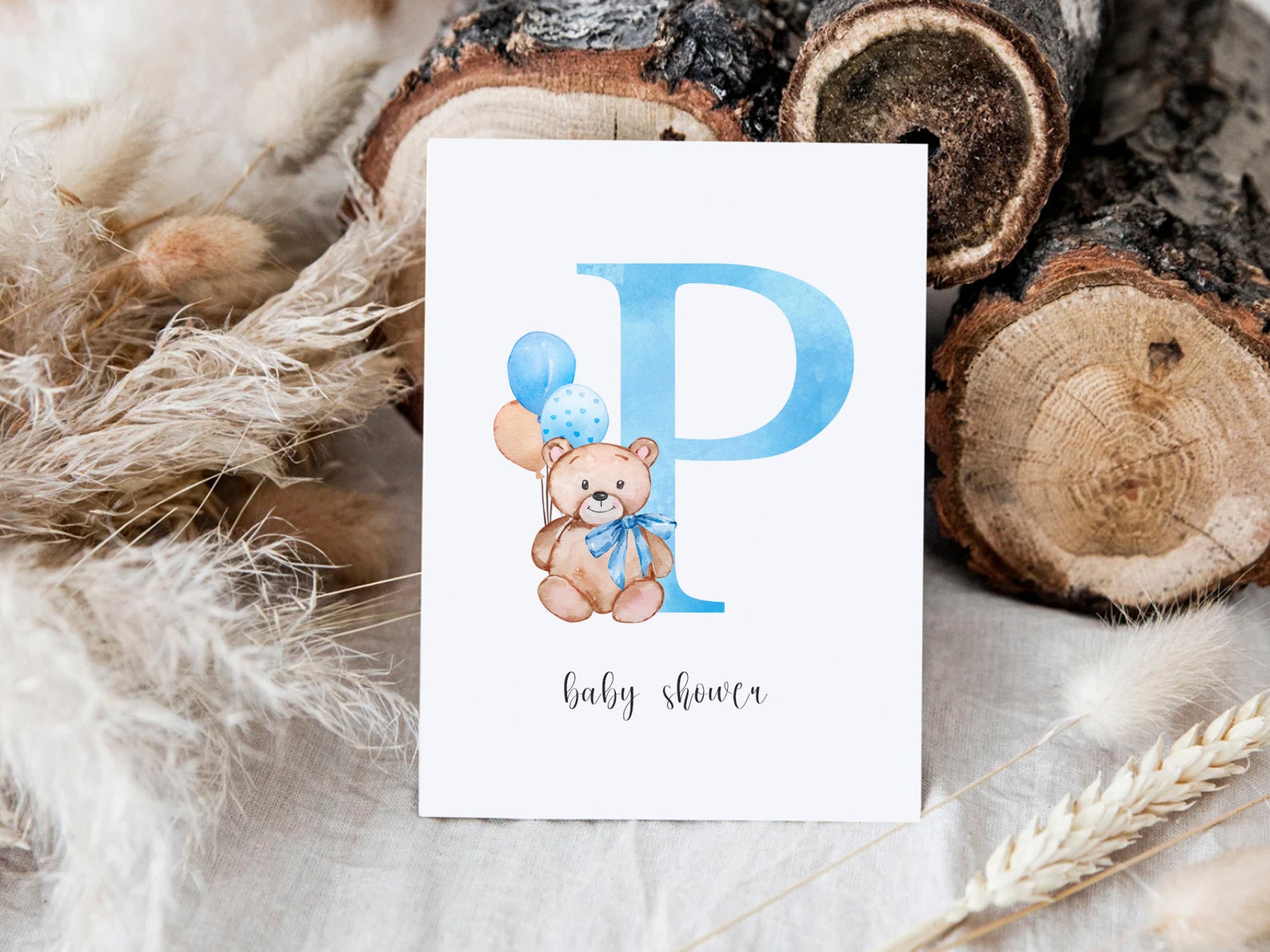 Teddy Bear Blue Alphabet Clipart | Watercolor Cute Bear Alphabet PNG ...