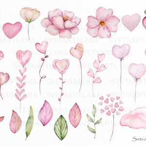 Watercolor Valentines Unicorn Clipart, Valentines Day, Cute Unicorn ...