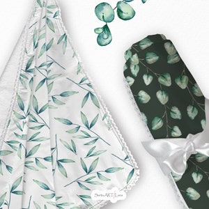 Watercolor Eucalyptus Digital Papers | Wild Floral Paper | Eucalyptus ...