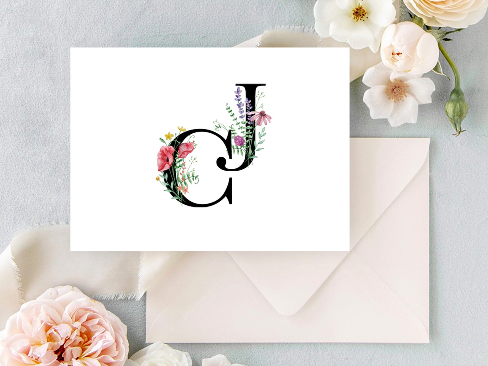 Wildflowers Alphabet | Boho Letters | Watercolor Summer Floral Alphabet ...
