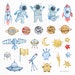 Watercolor Astronaut Clipart | Space Nursery Clipart | Astronaut ...