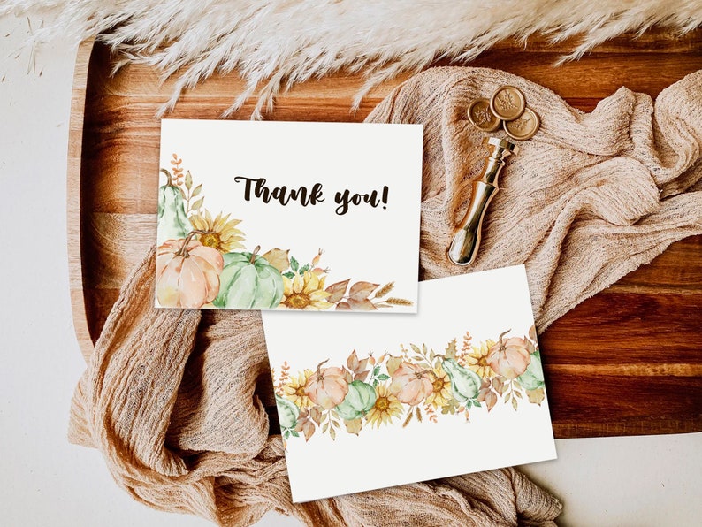 Watercolor Thanksgiving Frame Clipart | Holiday Pumpkin PNG | Autumn ...