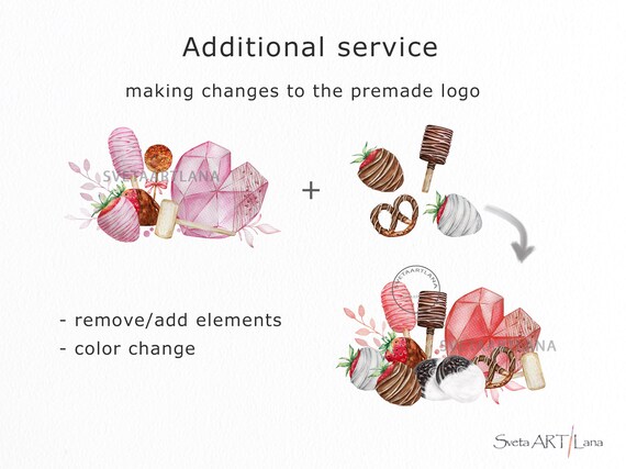 Additional Service to the Logo Making Changes to the Premade - Etsy