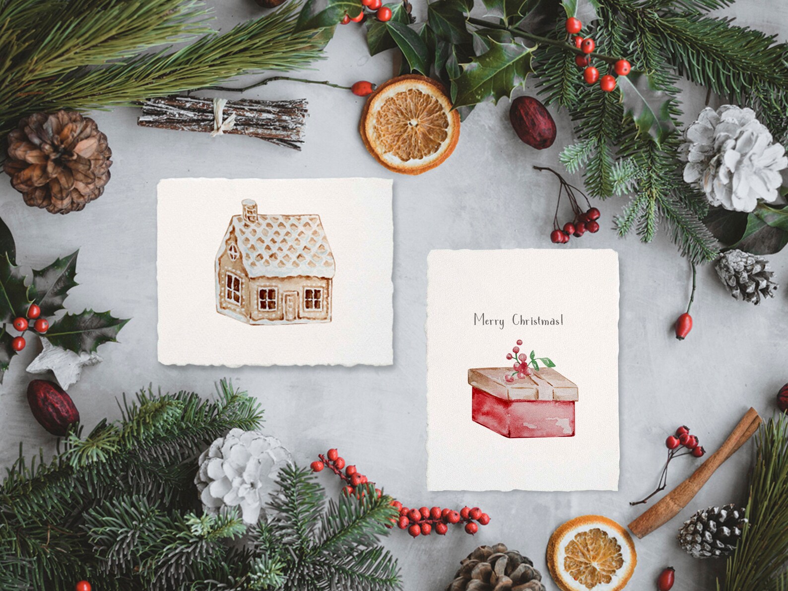 Watercolor Christmas Sweets Clipart | Holiday Bakery Products Clipart ...