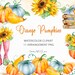 Fall Autumn Orange Pumpkins Clipart Arrangements Autumn Decor Clipar ...