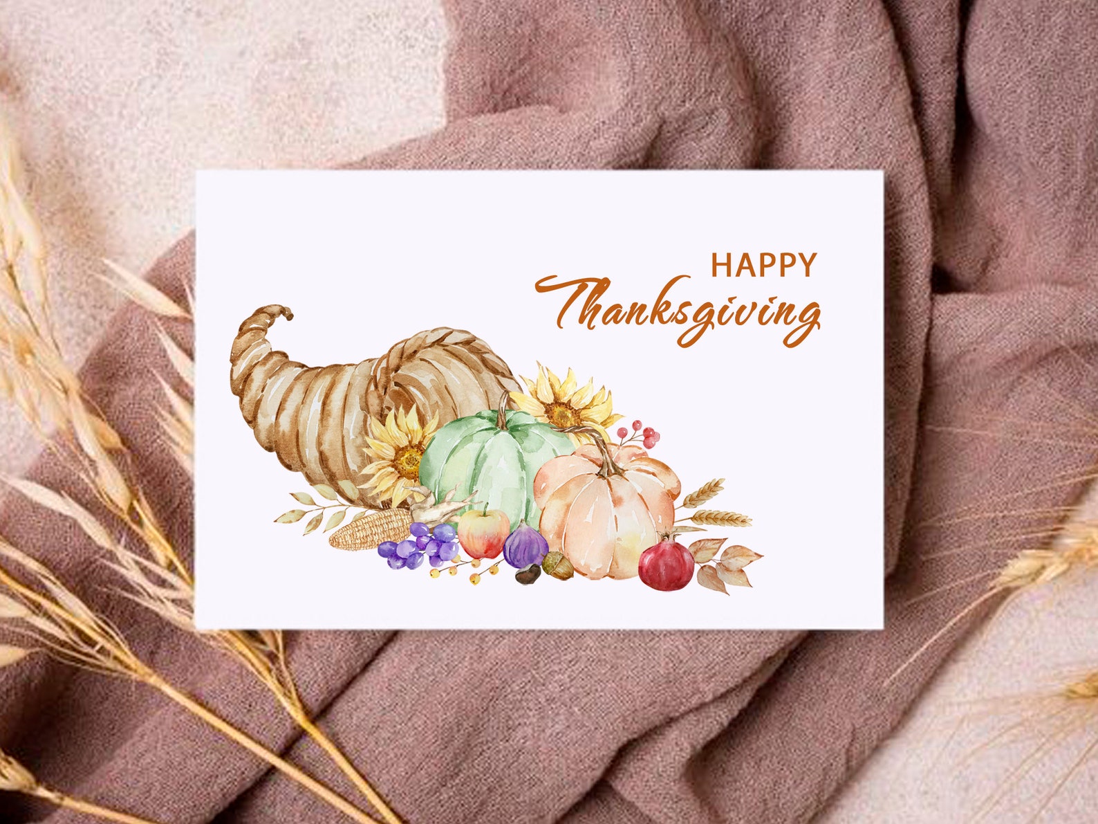 Watercolor Thanksgiving Clipart Holiday Turkey PNG Autumn - Etsy