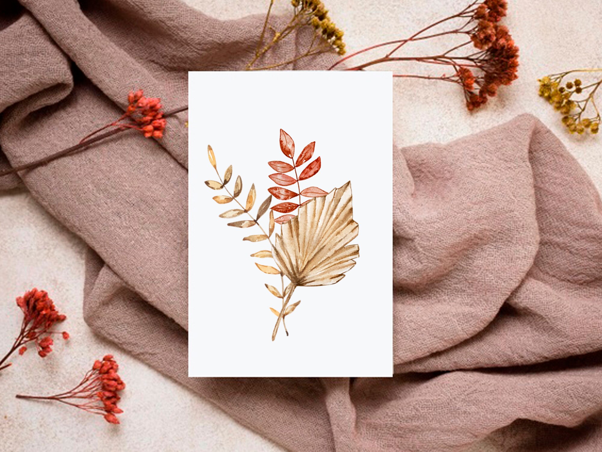 Watercolor Autumn Leaves Clipart Fall Leaves Clipart Autumn | Etsy