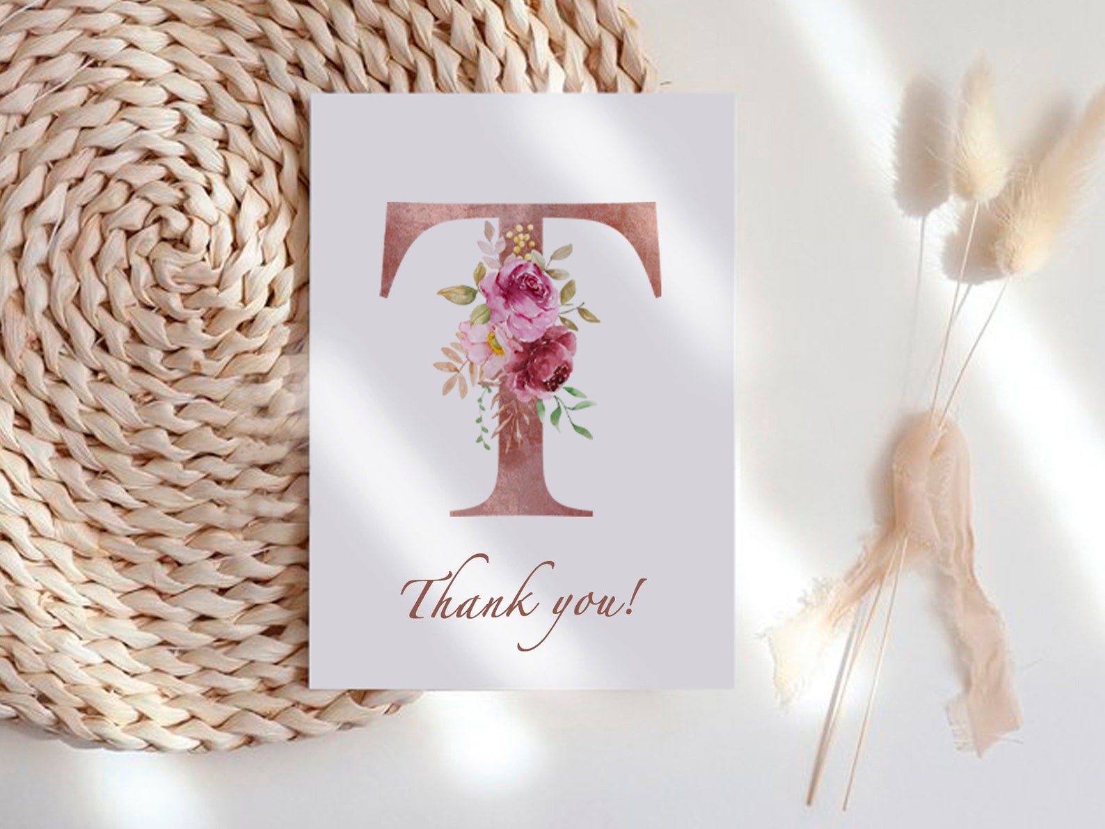 Watercolor Floral Alphabet Clipart Boho Letters Autumn Floral Alphabet ...