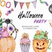 Watercolor Halloween Candy Clipart | Halloween Party Clip Art | Sweets ...
