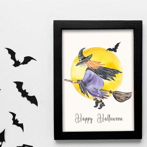 Watercolor Spooky Halloween Clipart Monster Happy Halloween - Etsy