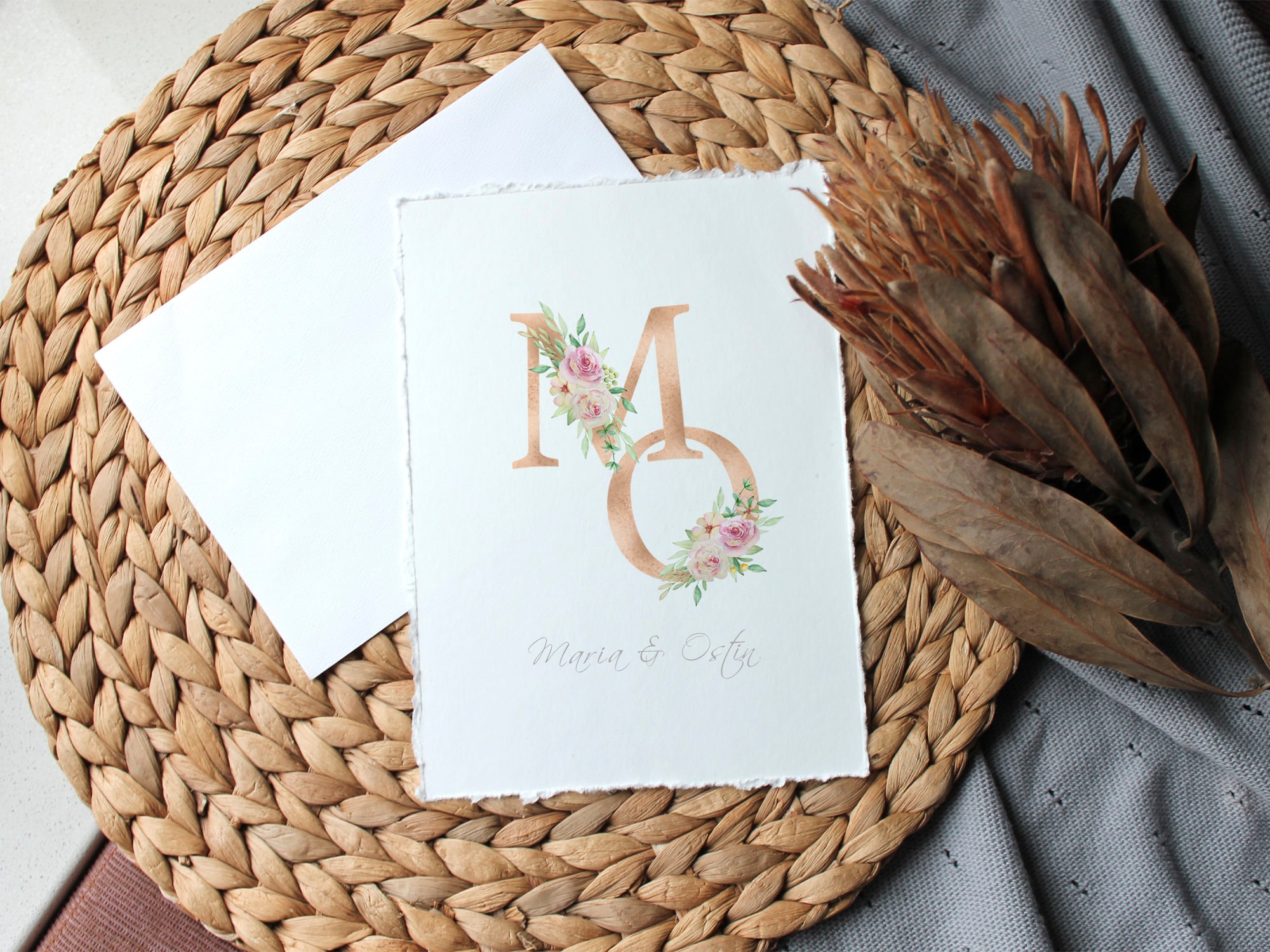 Watercolor Aesthetic Alphabet With Flowers Boho Letters - Etsy