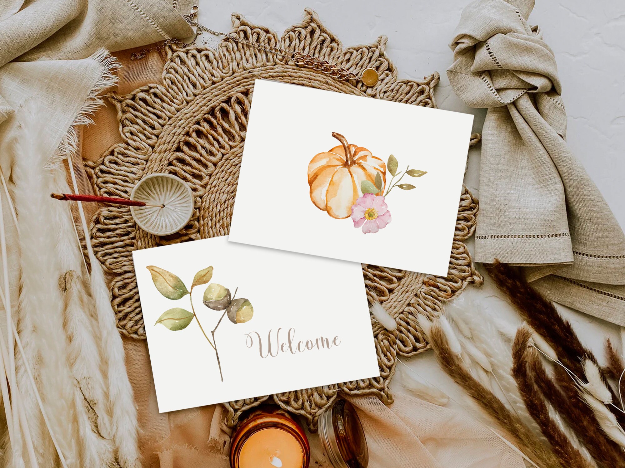 Autumn Watercolor Pastel Pumpkins Clipart Modern Pumpkins - Etsy