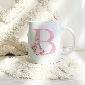 Flopsy Rabbit Pink Floral Alphabet Clipart | Watercolor Alphabet PNG ...