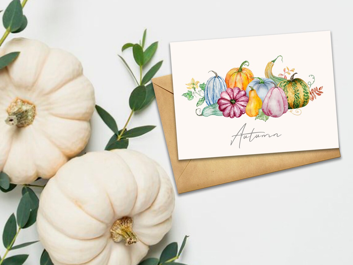 Watercolor Autumn Pumpkin Clipart Fall Pumpkin Png - Etsy