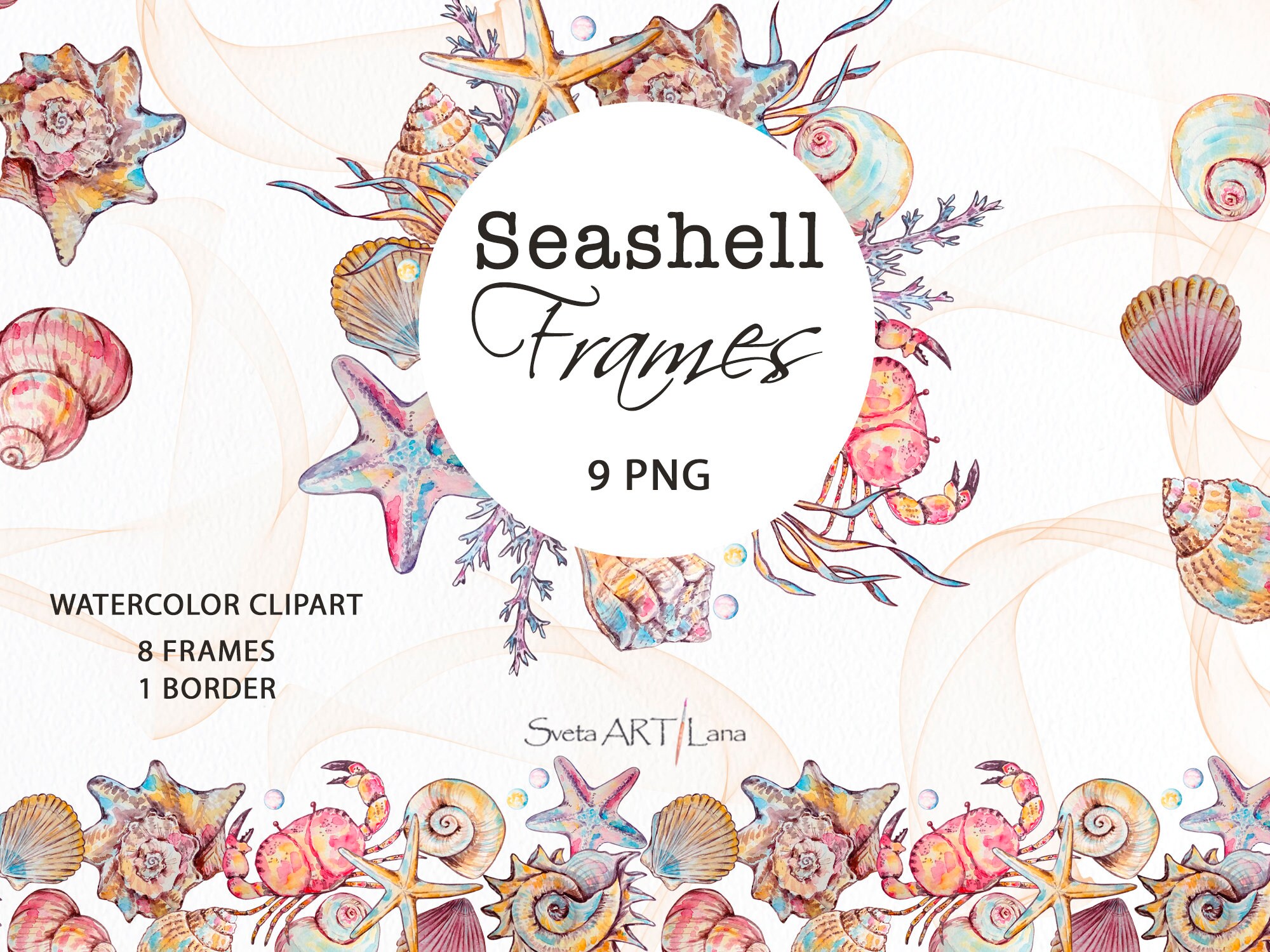 Seashell Border Clip Art