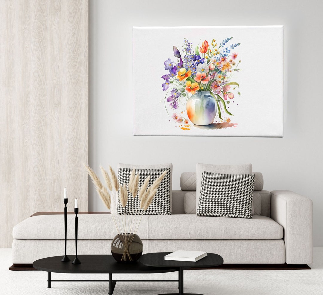 Cuadro De Flores, Cuadro, Cuadro Decorativo, Cuadro De Flores, Canvas Flower Decor, Cuadros ...