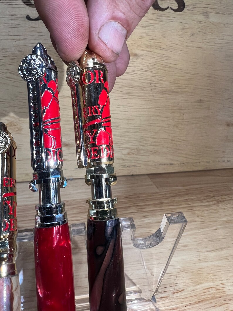 Firefighter “push and Lock” Pen - Etsy