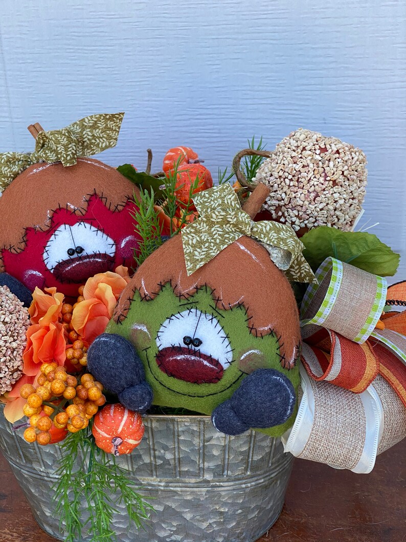 Fall Centerpiece, Candy Apples Centerpiece, Farmhouse Centerpiece ...