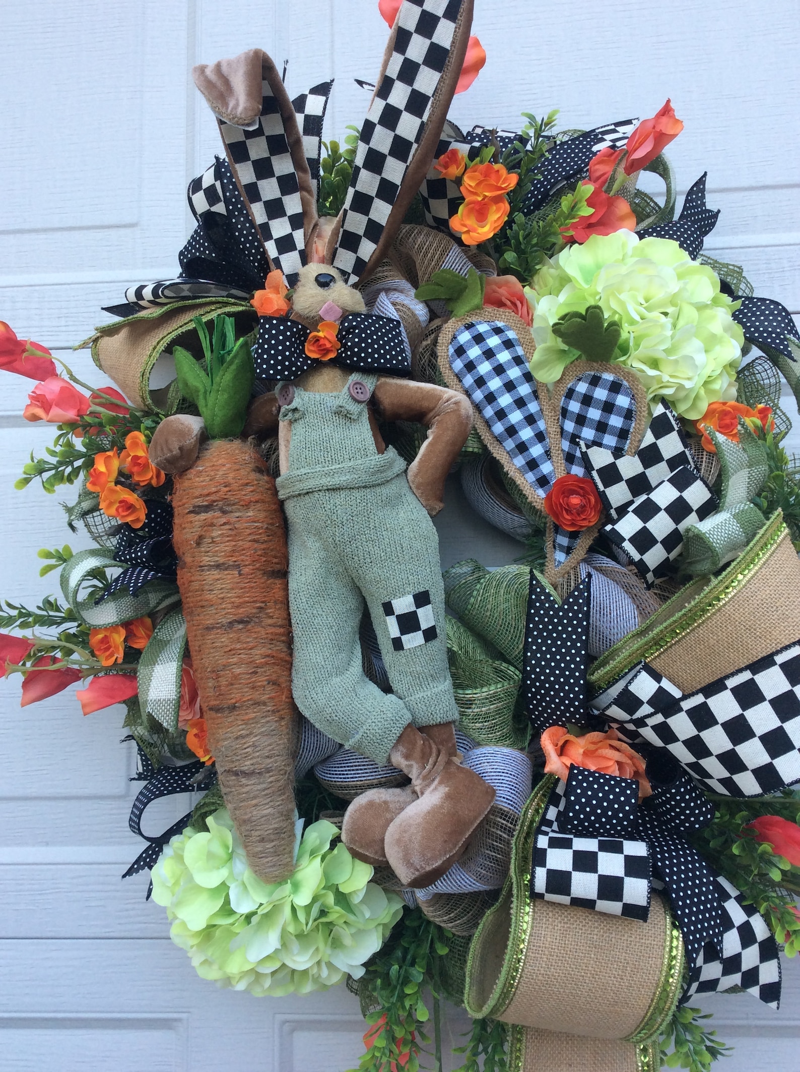 Easter Wreath, Spring Wreath, Spring Decor, Peter Rabbit Wreath, Peter ...