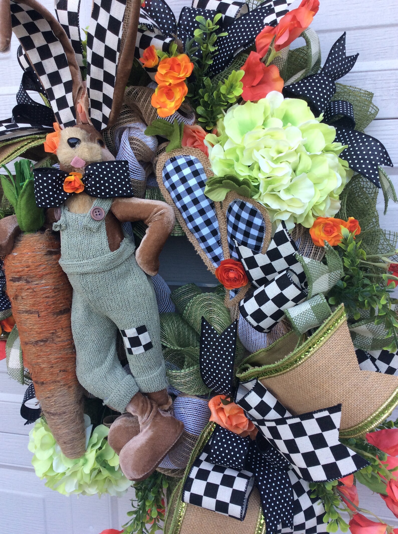 Easter Wreath, Spring Wreath, Spring Decor, Peter Rabbit Wreath, Peter ...