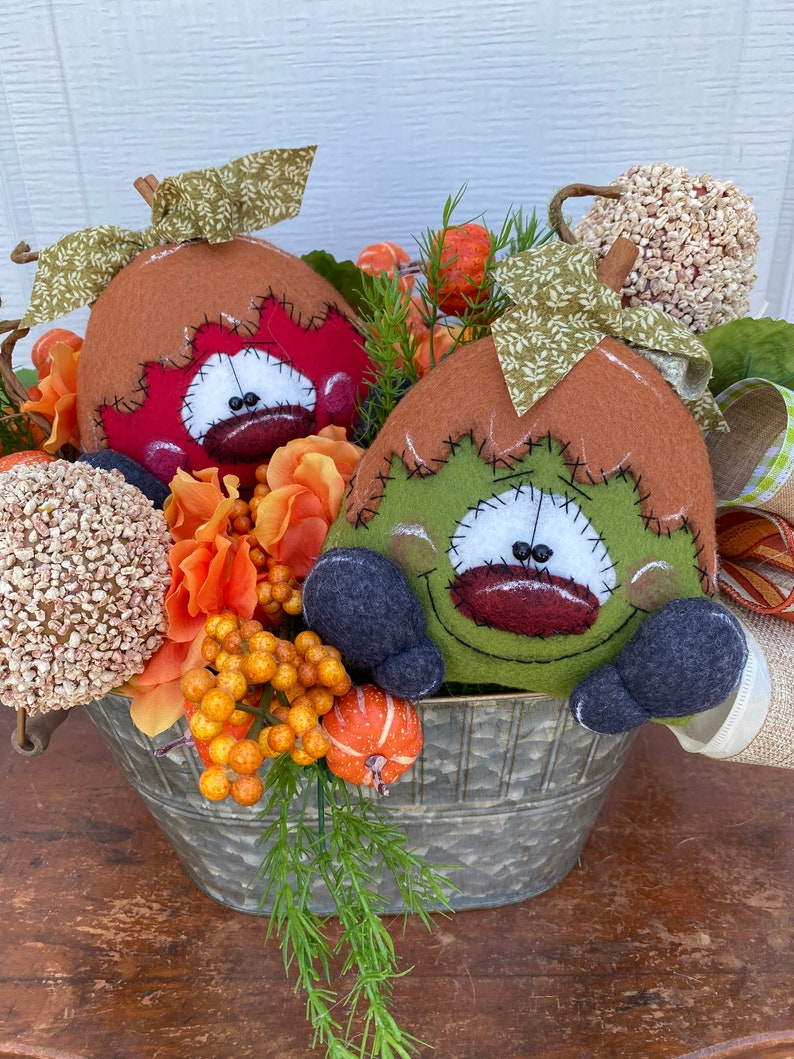 Fall Centerpiece, Candy Apples Centerpiece, Farmhouse Centerpiece ...
