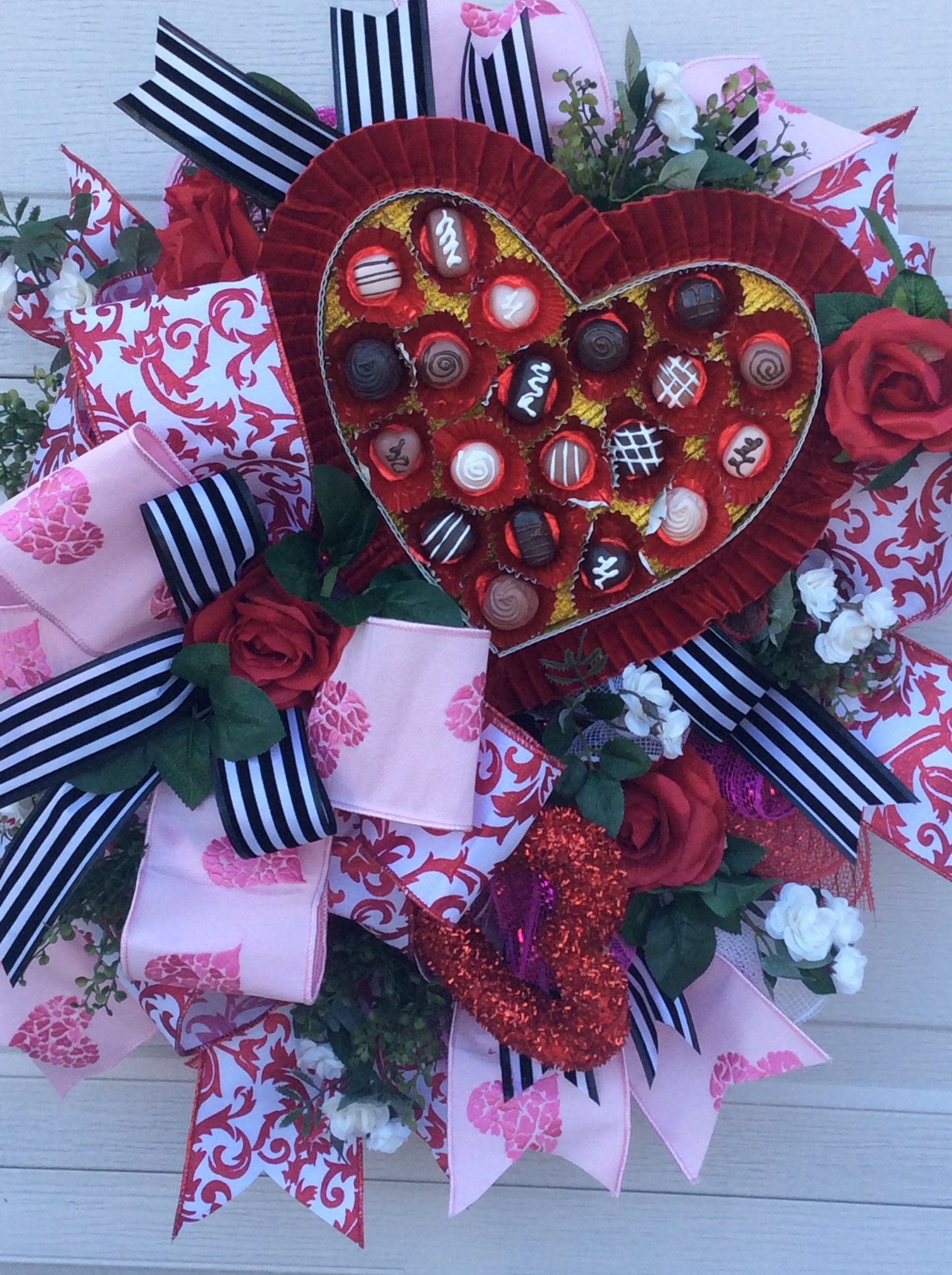 Corona de San Valentín decoración de chocolate decoración | Etsy