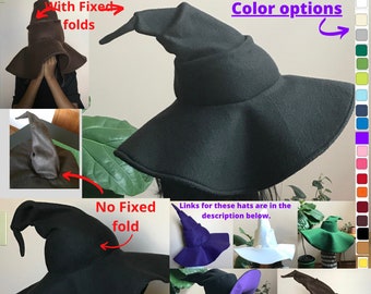 Brown wizard Chill Hat / Witch Hat / Mage, Sorcerer, Warlock ...