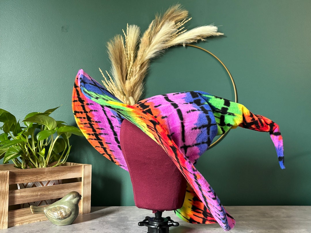 Unique Rainbow Colorful Witch Hat ,ONE Available/ Wizard Hat/ Mage ...