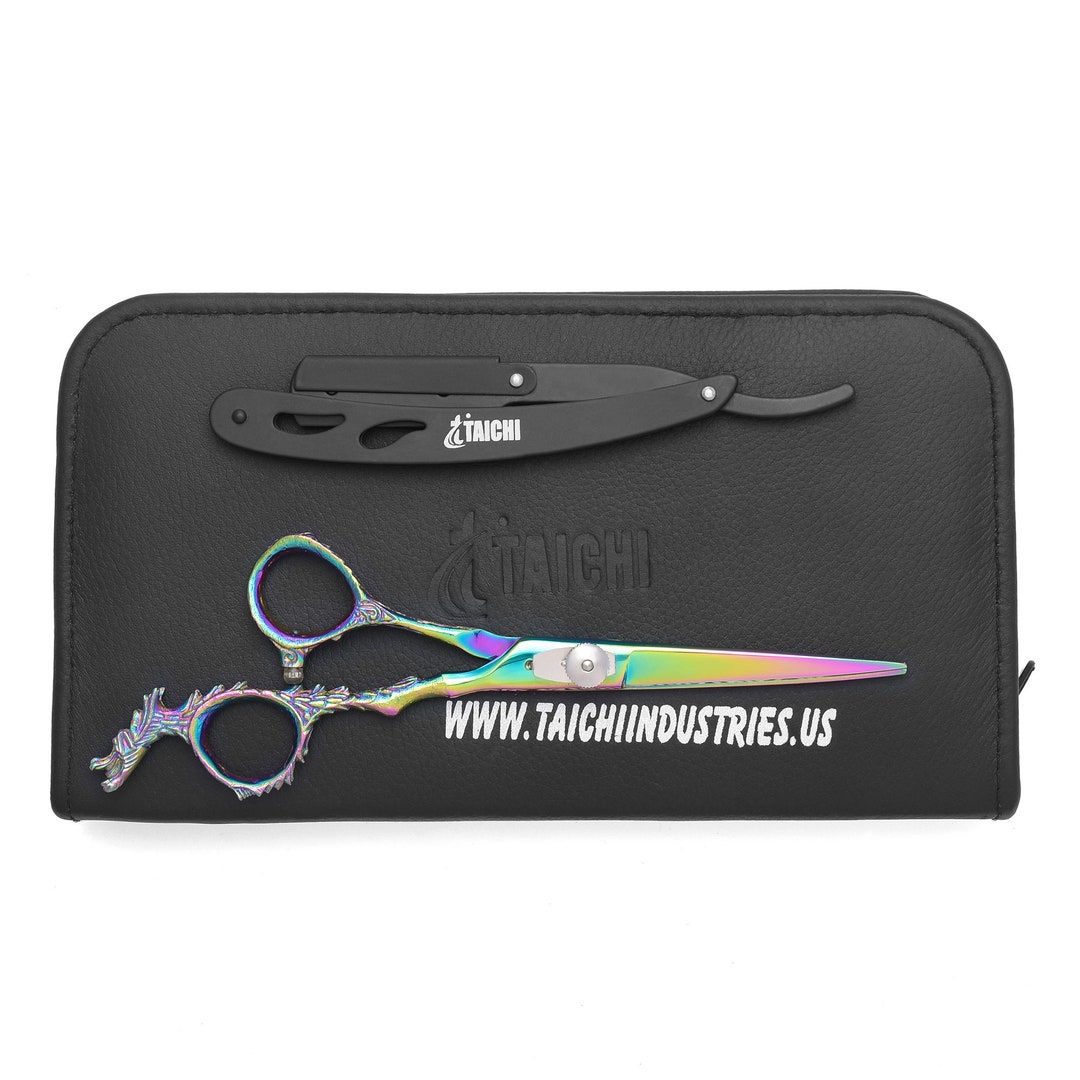 Personalized Rainbow Colored Dragon Handles Hair Shear With FREE ...