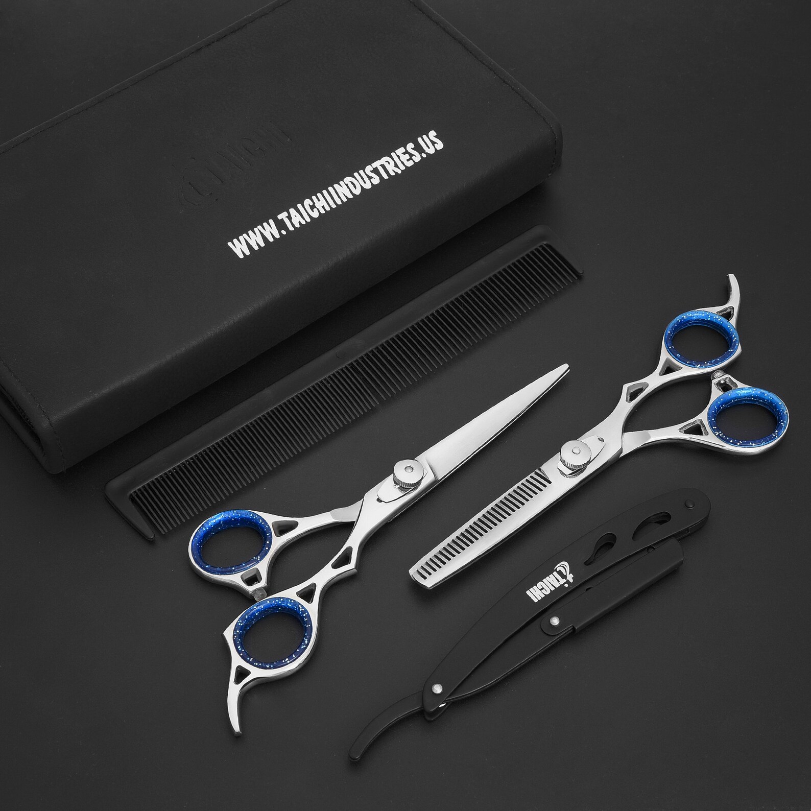 Personalized Hair Cutting Scissors Set With Hair Thinning, Texturing ...
